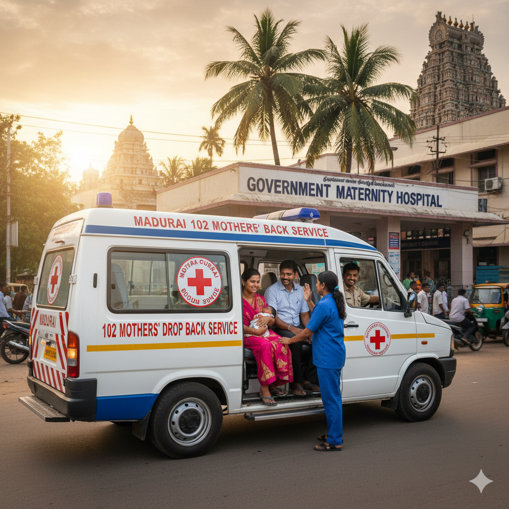 A Lifeline on Wheels: Madurai’s 102 Drop Back Service for Mothers ...